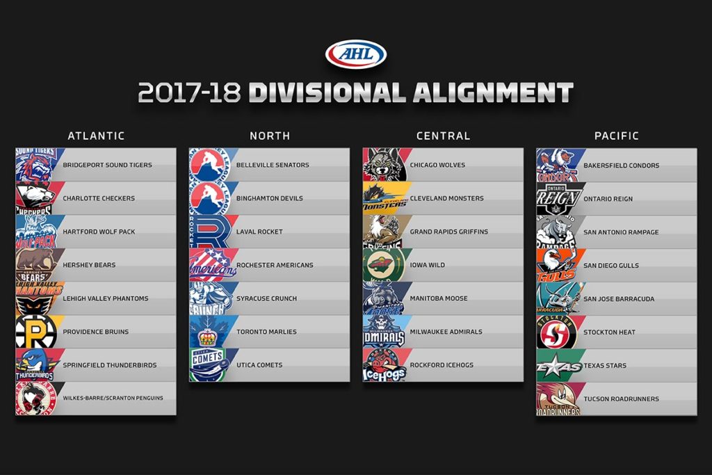 2017-18 AHL alignment announced | TheAHL.com | The American Hockey League
