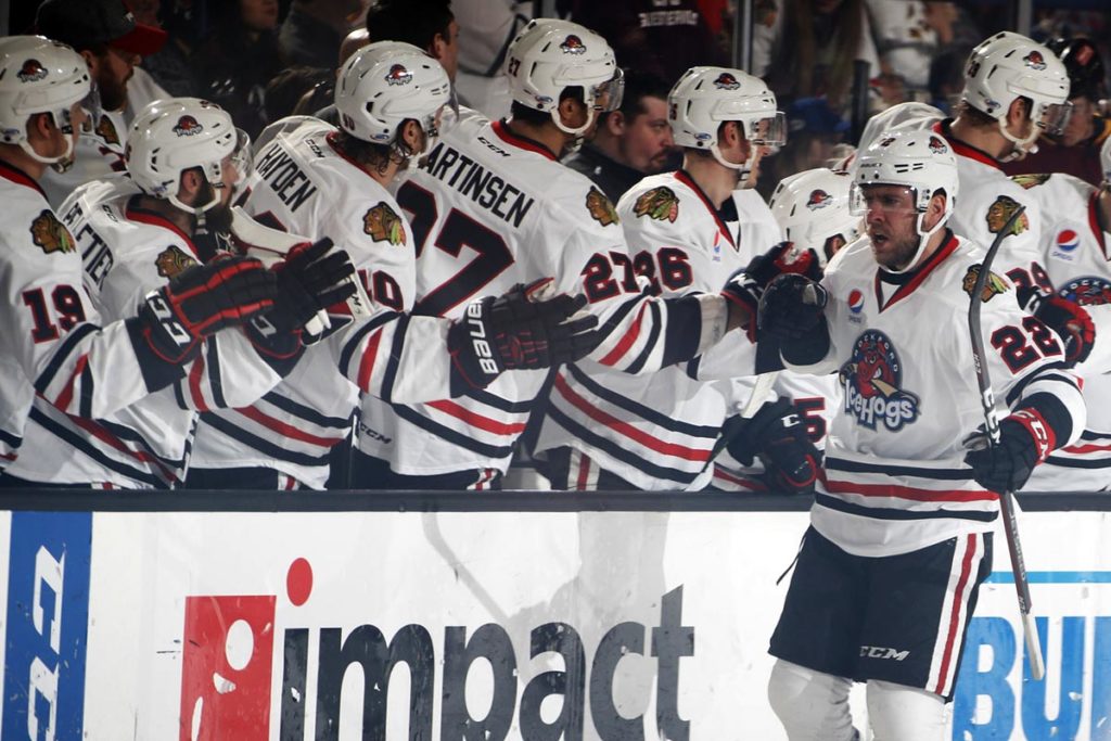 IceHogs fend off Wolves to take Game 1 | TheAHL.com | The American ...