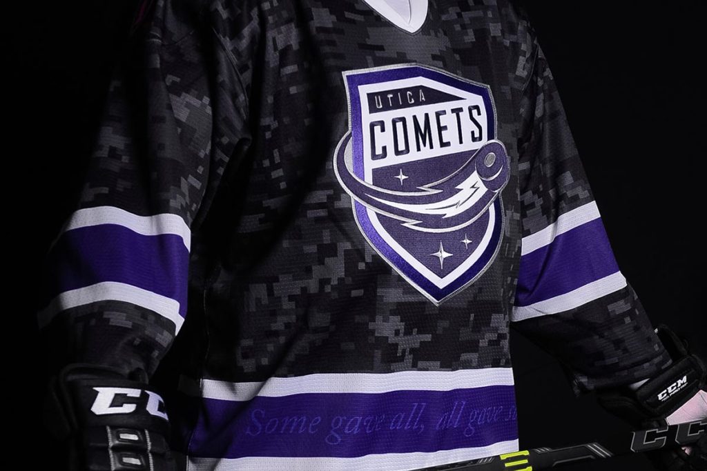 Comets recognized as first Purple Heart Hockey Club | TheAHL.com | The ...