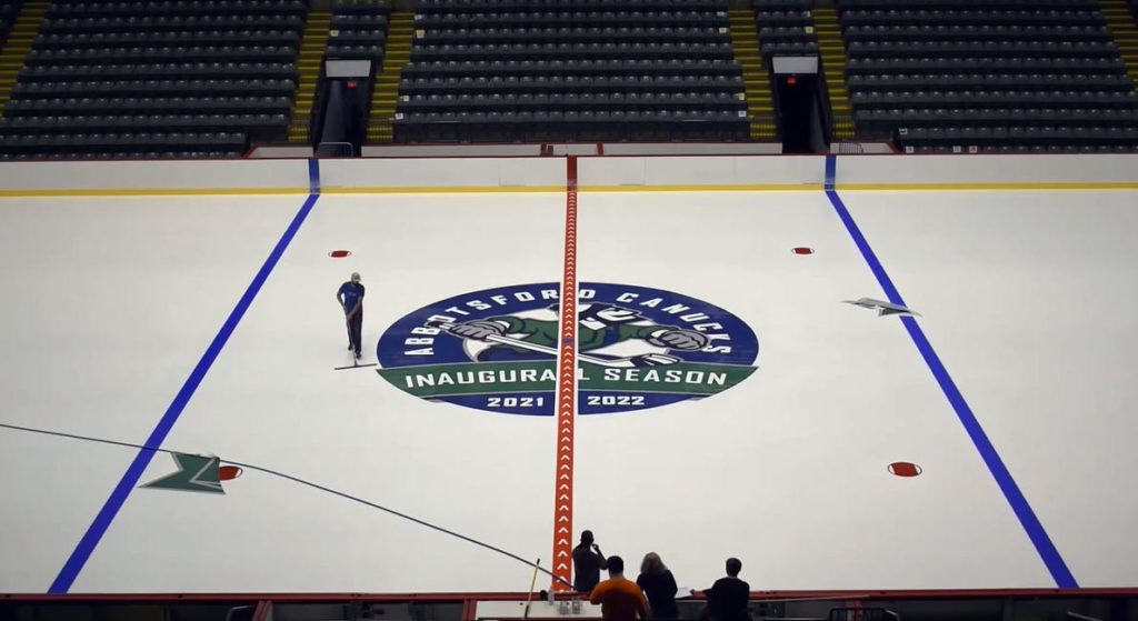 [ABB] Ice build at Abbotsford Centre | TheAHL.com | The American Hockey ...