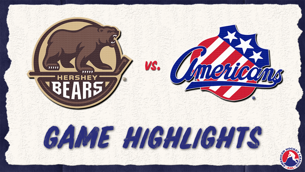 Bears vs. Americans | Dec. 29, 2023 | TheAHL.com | The American Hockey ...